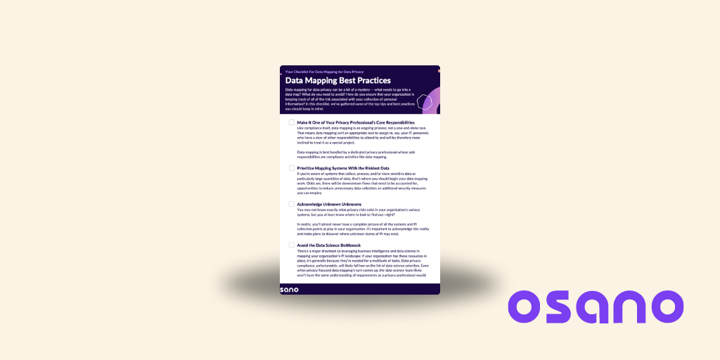 Privacy Data Mapping: How to Map Sensitive Data & PII | Osano