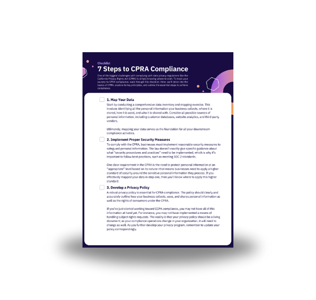 CPRA Compliance Checklist: 7 Key Steps | Osano